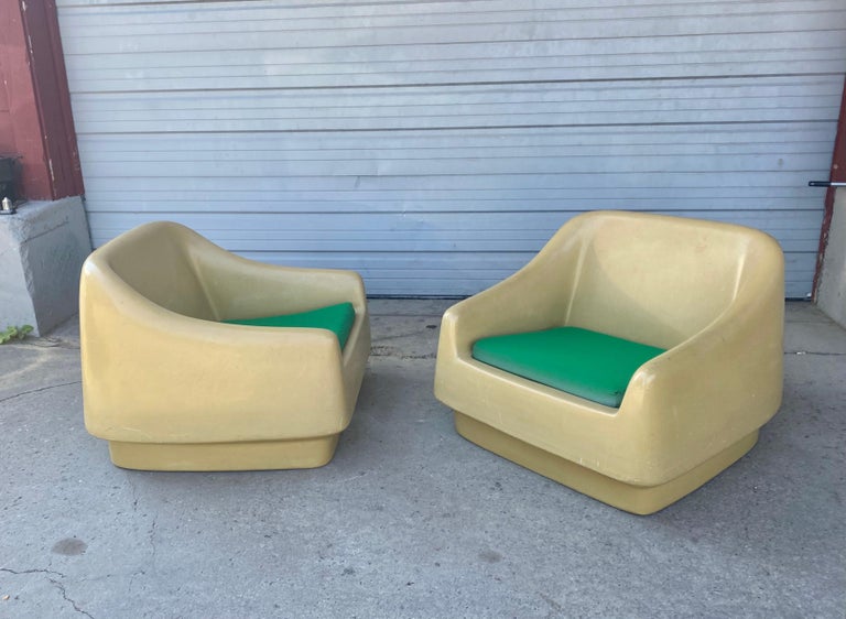 Modernist Space Age Fiberglass Pod Chairs at 1stDibs