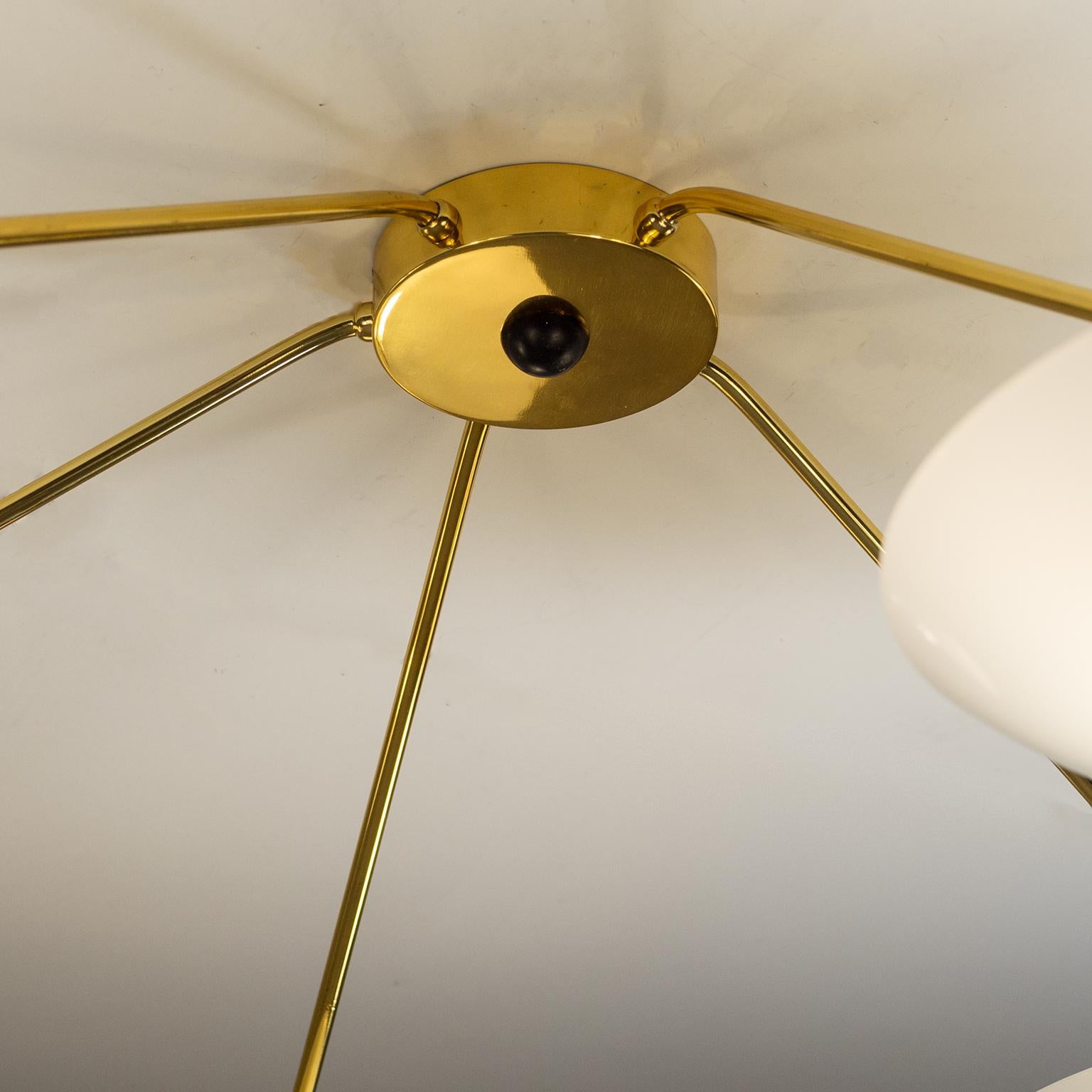 Modernist Sputnik Ceiling Light, 1950s at 1stDibs