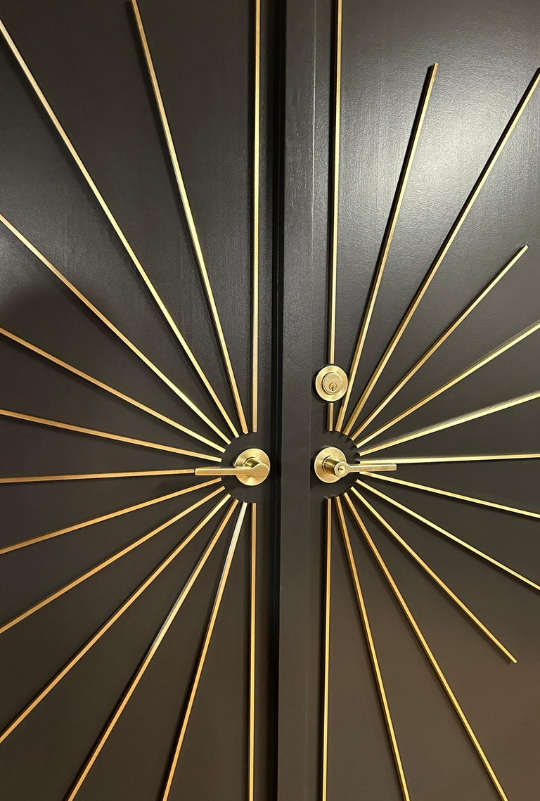 Modernist Starburst Single Entry Door Built to Order For Sale at ...