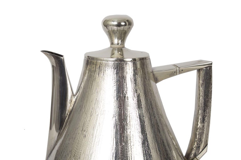 Modernist Sterling Silver 3-Piece Tea or Coffee Service by Peter Lunn ...