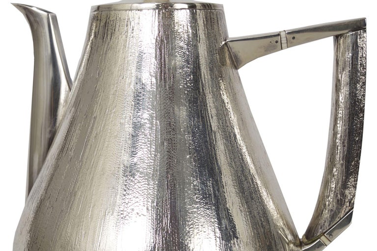 Modernist Sterling Silver 3-Piece Tea or Coffee Service by Peter Lunn ...