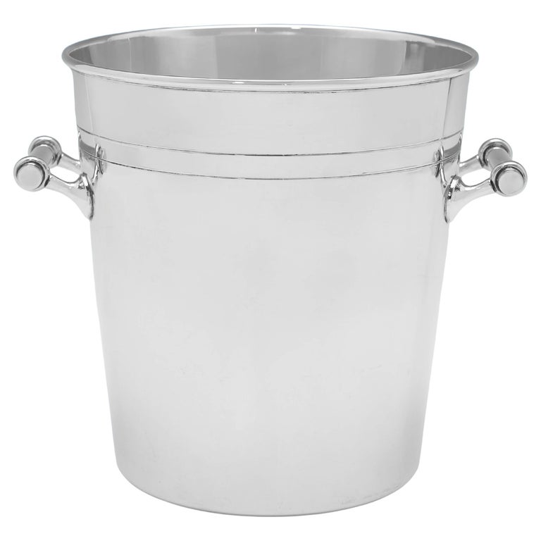 Modernist Sterling Silver Wine Cooler - London 2000 For Sale at 1stDibs