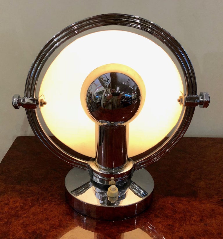 Modernist Streamline Desk Lamp Industrial Art Deco Design at 1stDibs