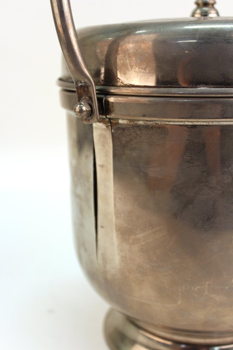 Modernist Style Chrome Ice Bucket at 1stDibs