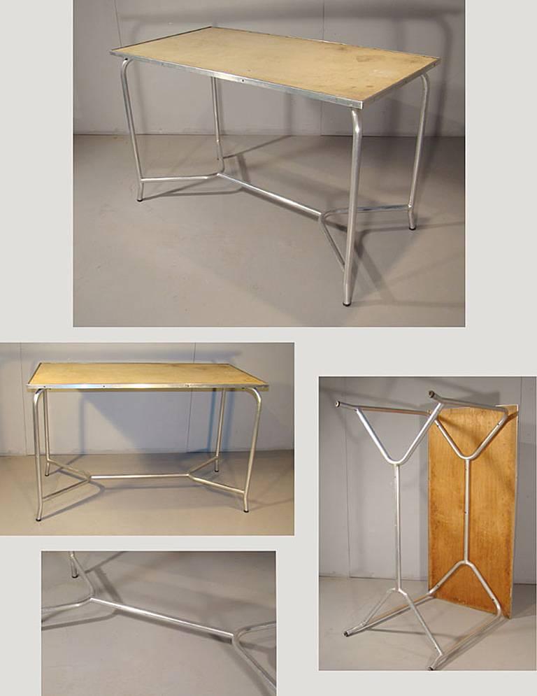 Modernist Table in Aluminium, circa 1930-1950 For Sale at 1stDibs