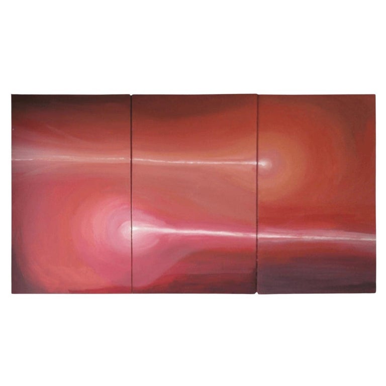 Modernist Triptych Oil on Canvas For Sale at 1stDibs