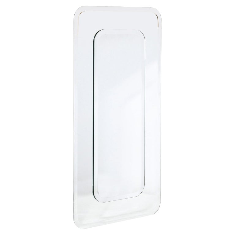 Modernist Two Tier Mirror w/ Rounded and Beveled Edges, Custom for High ...