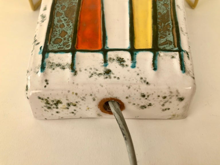 Modernist Wall Light from The Studio Ceramics Movement, 1950's, Hungary ...