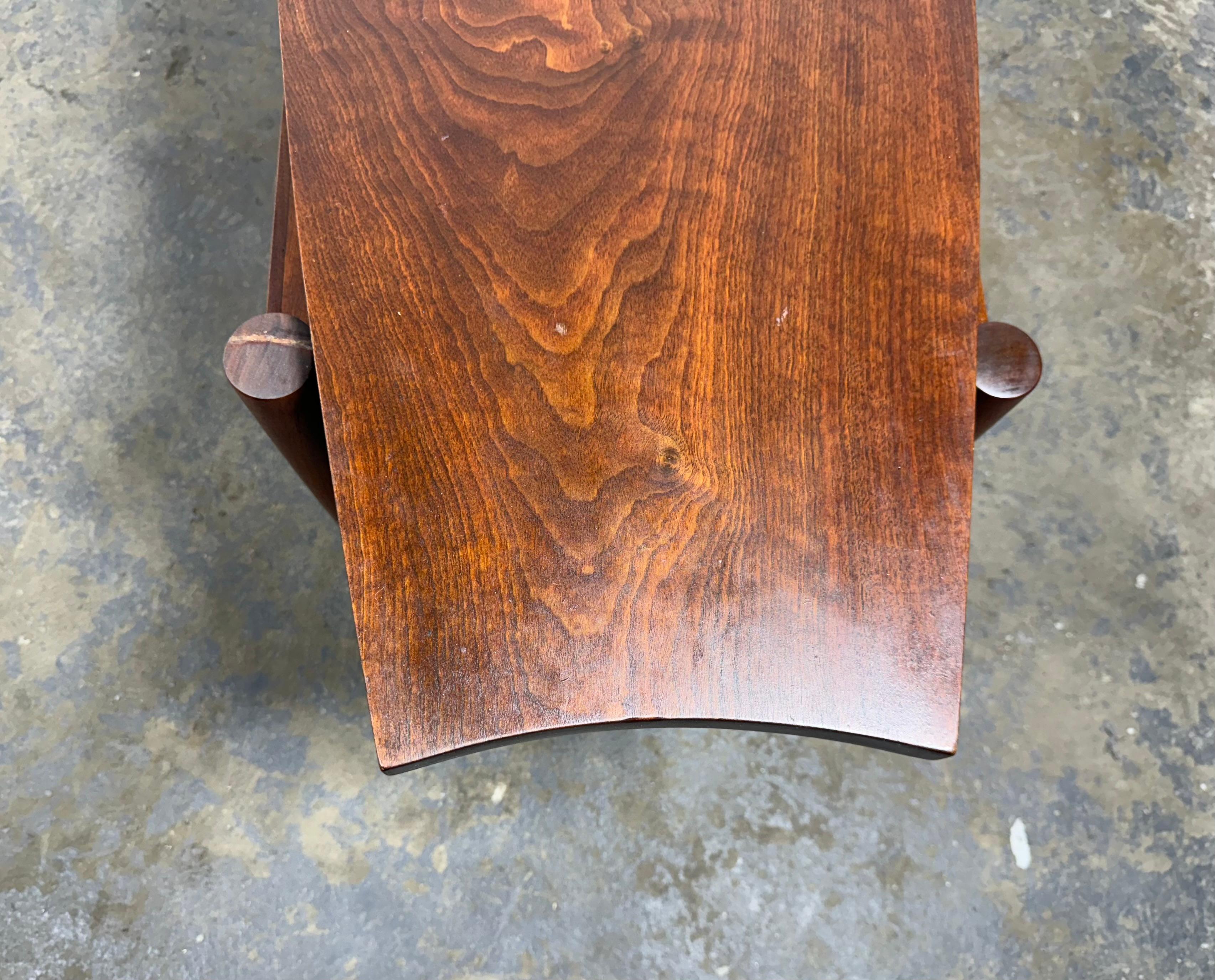 Modernist Walnut Cocktail / coffee table / floating top with drawer For ...