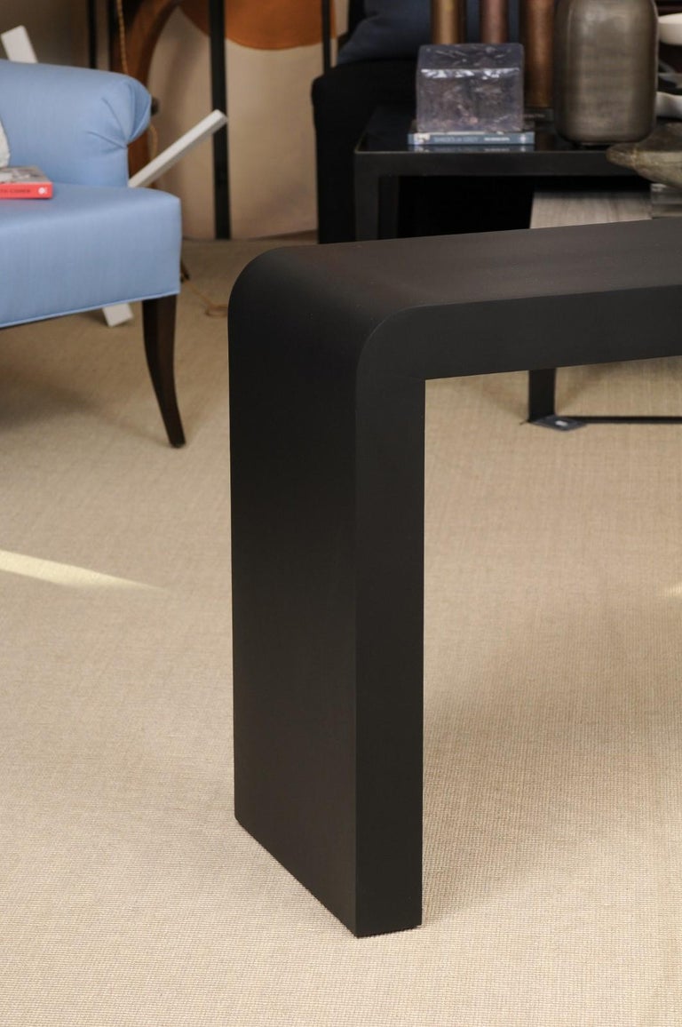 Modernist Waterfall Console Table For Sale at 1stDibs