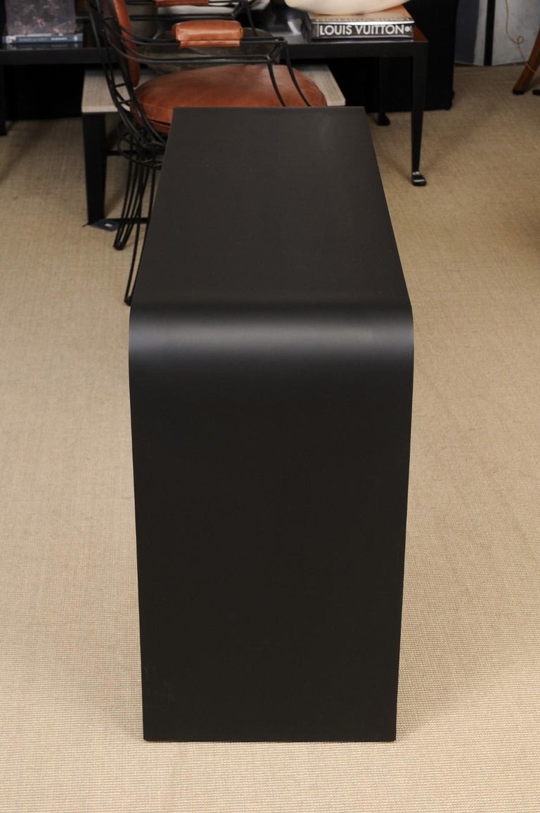 Modernist Waterfall Console Table For Sale at 1stDibs