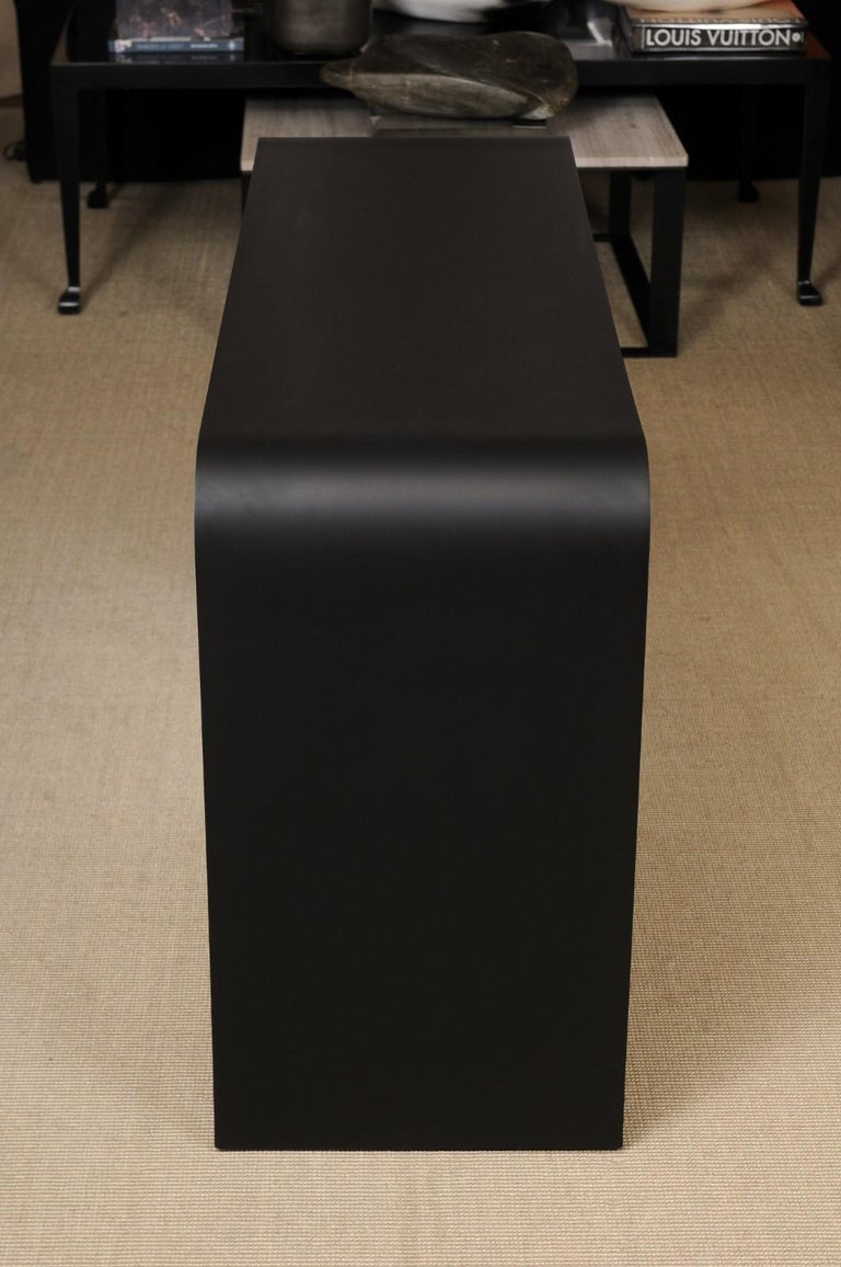 Modernist Waterfall Console Table For Sale at 1stDibs