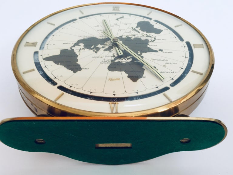 Modernist World Desk Clock Kundo by Kieninger and Obergfell, West ...