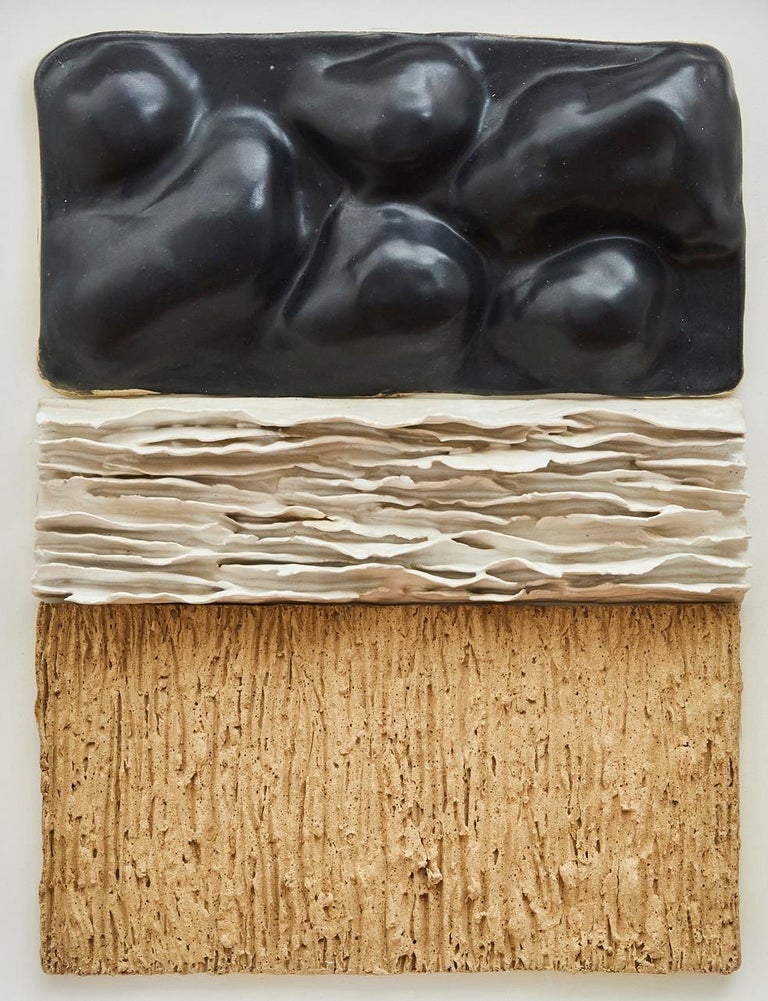 Moderno Wall Piece in Glazed Ceramic by Trish DeMasi For Sale at 1stDibs