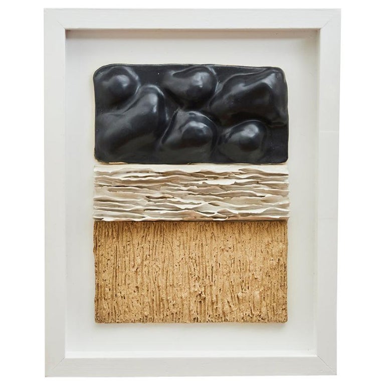 Moderno Wall Piece in Glazed Ceramic by Trish DeMasi For Sale at 1stDibs