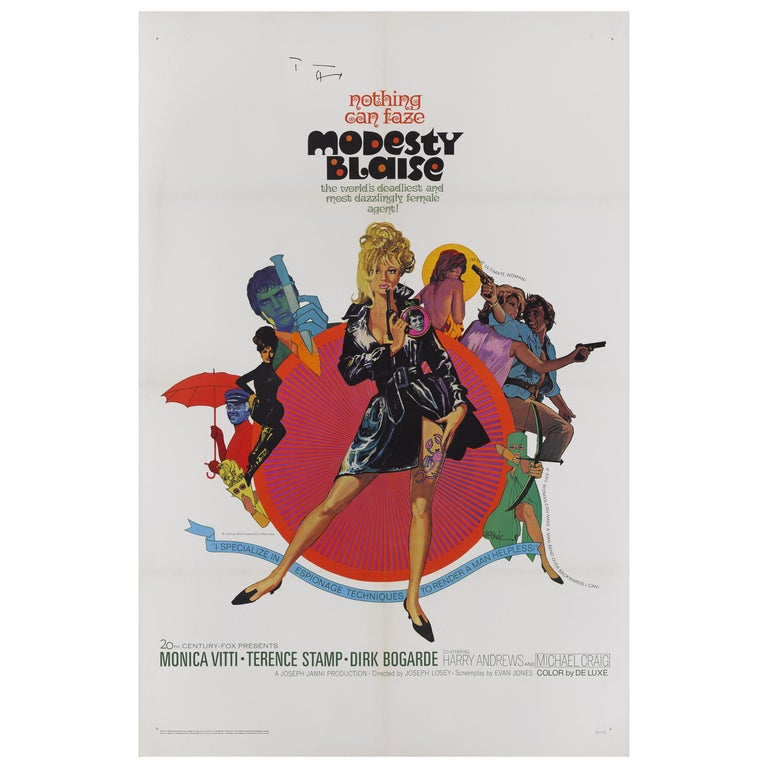 Modesty Blaise For Sale at 1stDibs | modesty blaise poster