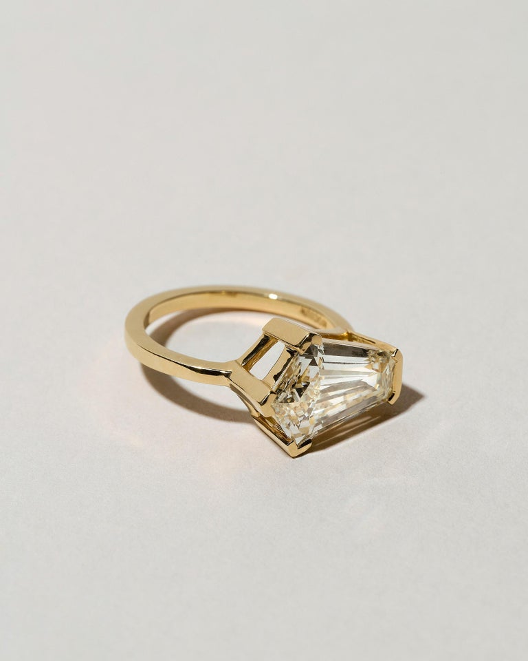 Mociun Modified Step Cut Diamond Ring For Sale at 1stDibs