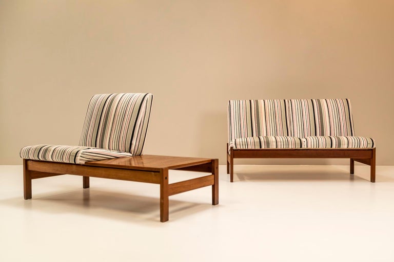 Modular Bench Set in Teak and Original Upholstery, Italy, 1960s For ...