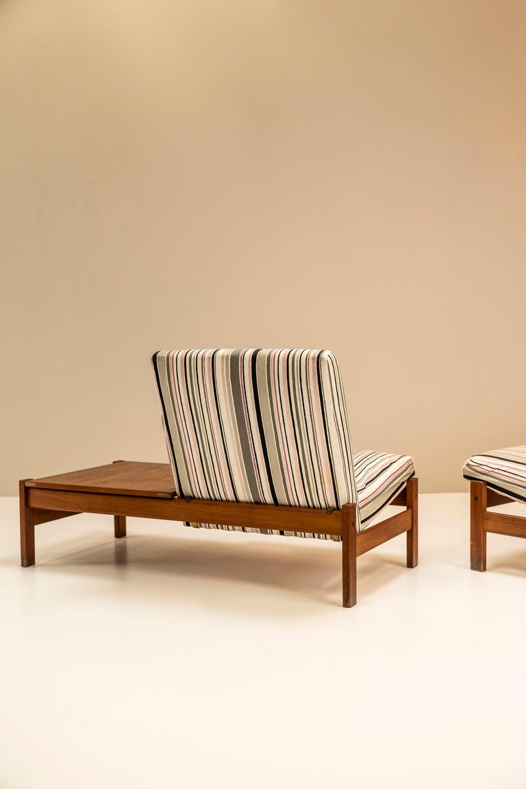 Modular Bench Set in Teak and Original Upholstery, Italy, 1960s For ...