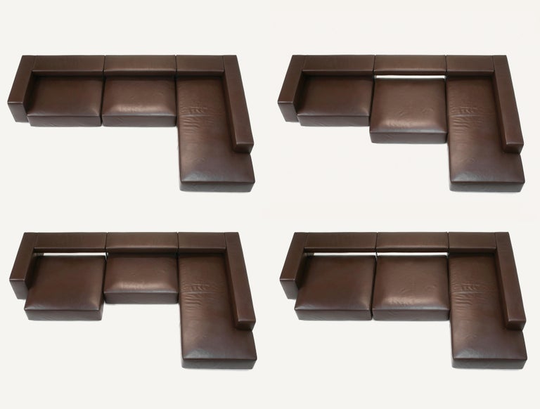 Modular Leather Andy Landscape Sofa by Paolo Piva for B&B Italia For ...