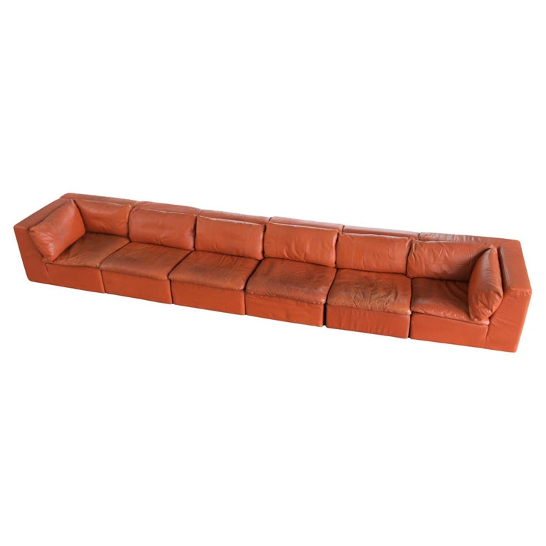 Modular Leather Sofa COR Germany For Sale at 1stDibs