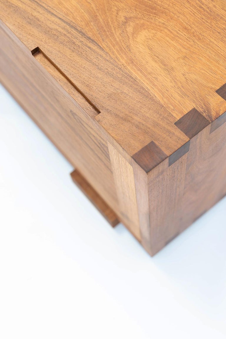 Minimalist Modular Sideboard in Caribbean Walnut Solid Wood For Sale at ...