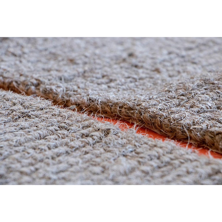 Modular Outdoor Indoor Natural White Coconut Rug by Deanna Comellini ...