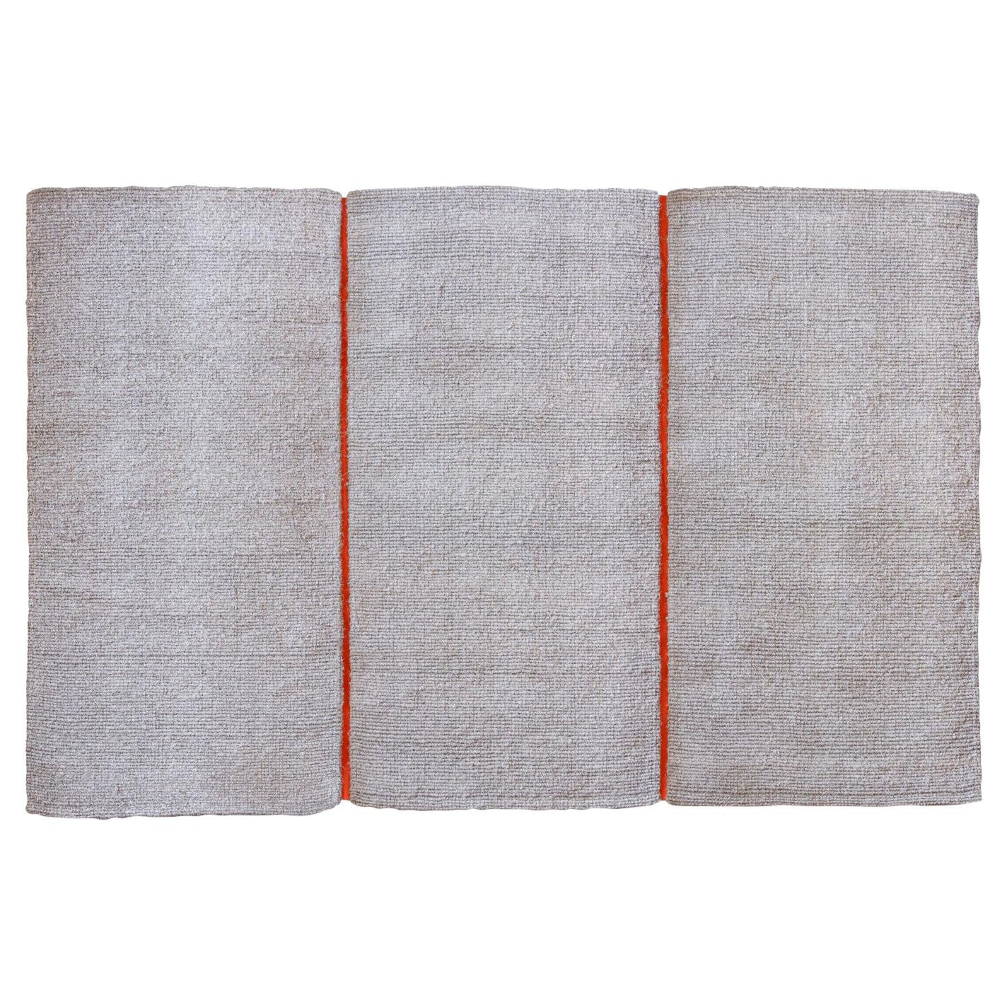 Modular Outdoor Indoor Natural White Coconut Rug by Deanna Comellini ...