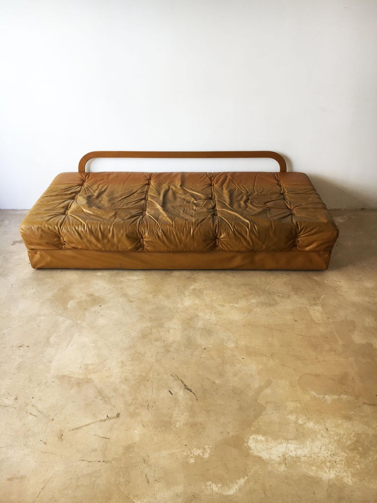 Modular Sofa Suite Daybeds Model 'Atrium' Wittmann, Cognac Leather ...