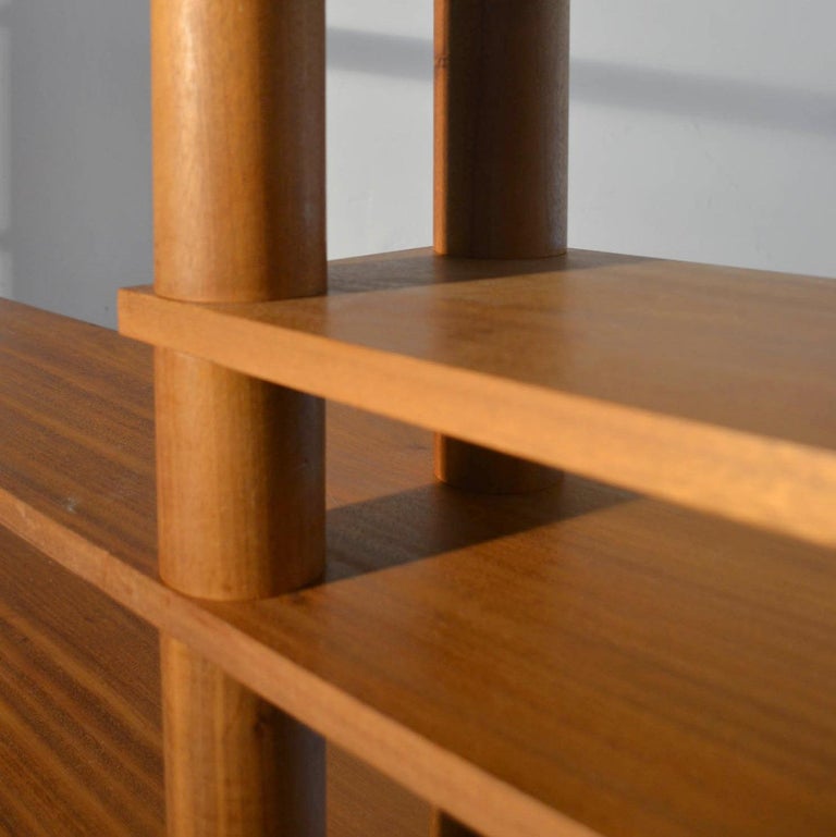 Modular Teak Free Standing Shelving Unit French 1960's For Sale at 1stDibs