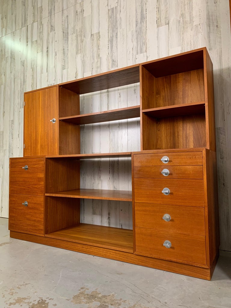 Modular Teak Wall Units by Finn Juhl for France and Son For Sale at 1stDibs