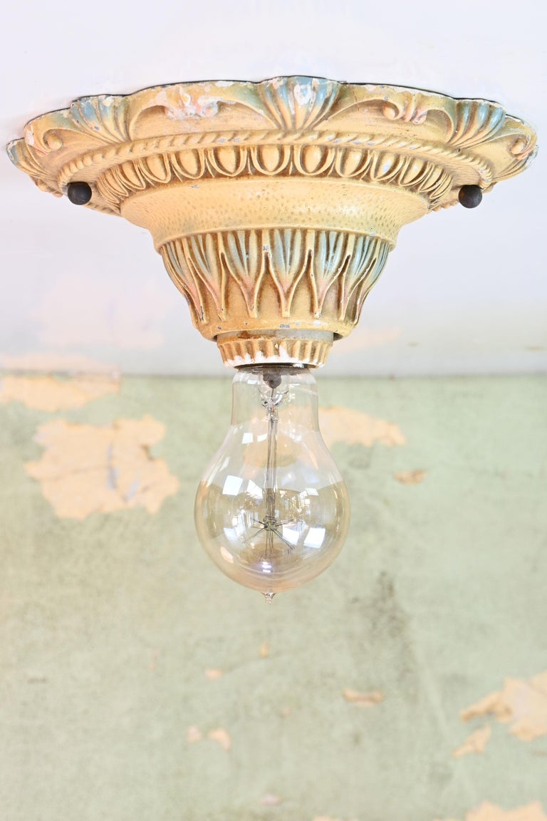 Moe Bridges Blue Tan Bare Bulb Flush at 1stDibs | bare moe