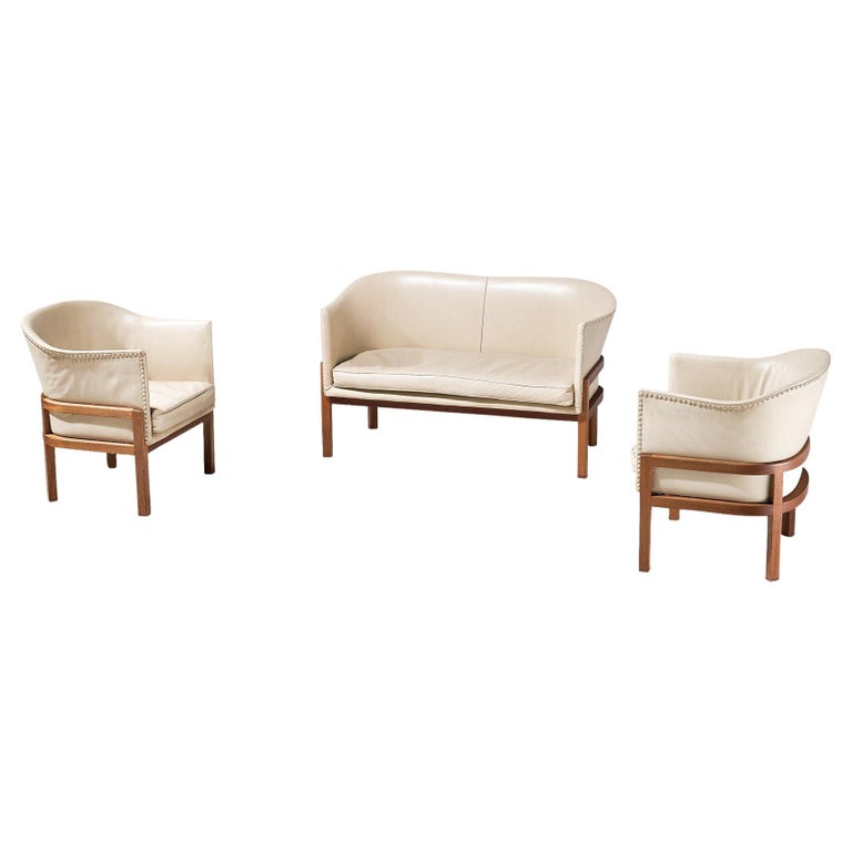 Mogens Koch for Ivan Schlechter ''Kamin'' Lounge Set in Leather For ...