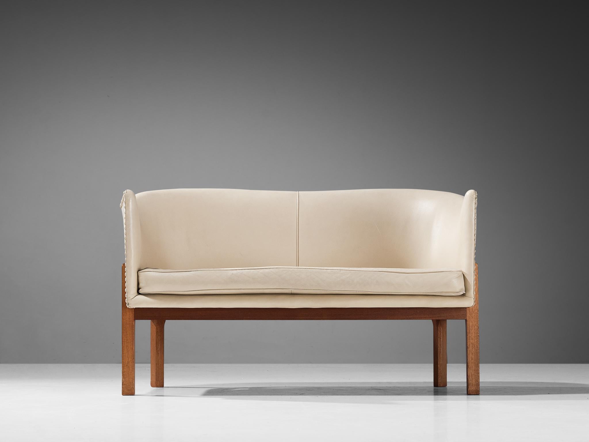 Mogens Koch for Ivan Schlechter 'MK52' Sofa in Leather and Mahogany For ...