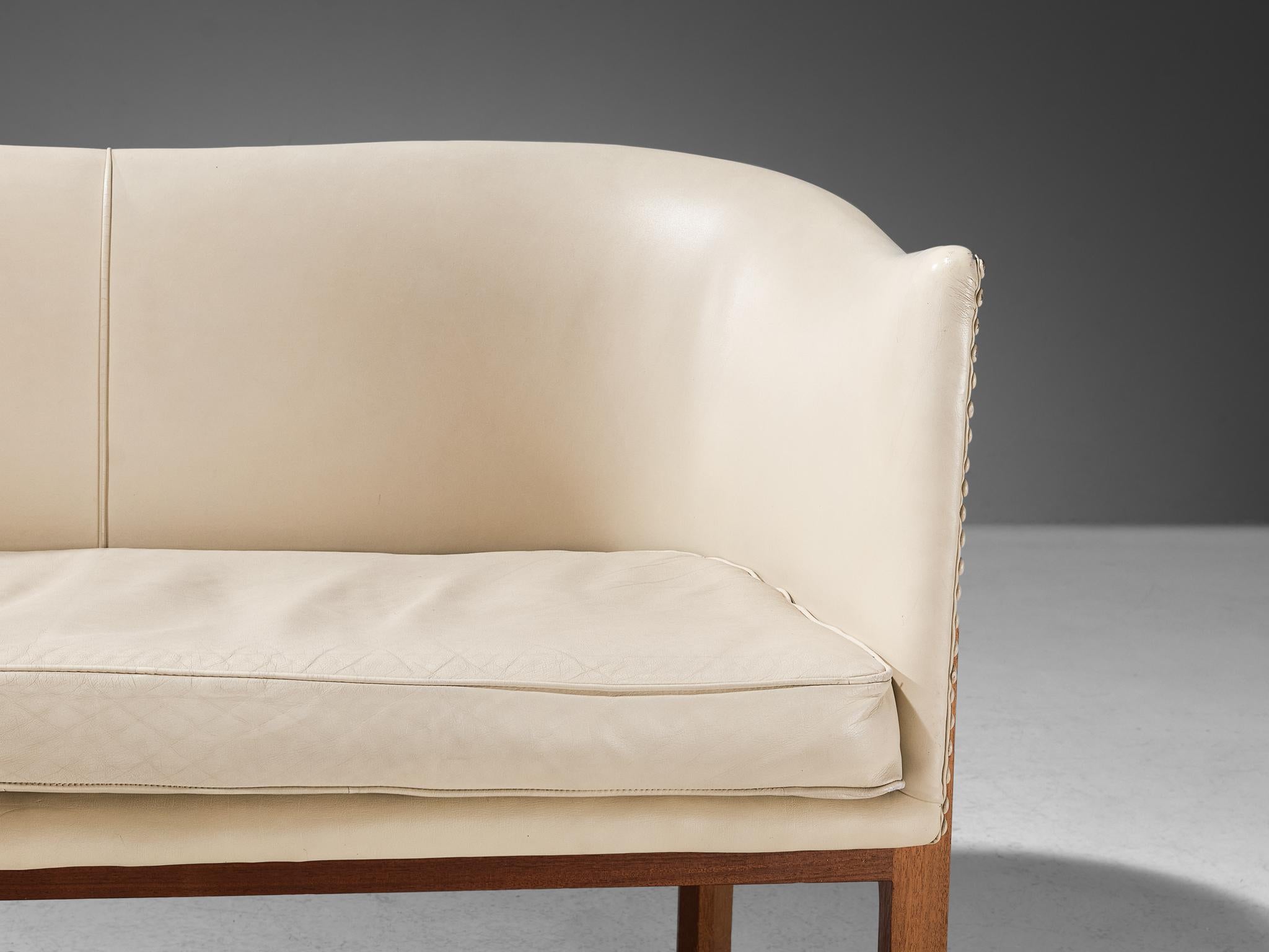 Mogens Koch for Ivan Schlechter 'MK52' Sofa in Leather and Mahogany For ...