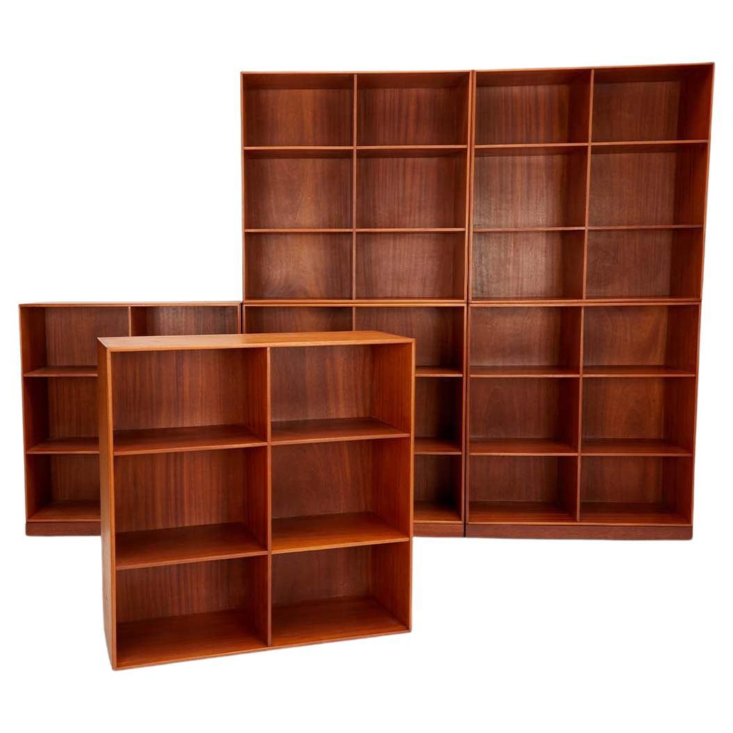 Italian Wall Unit with Cabinets in Walnut at 1stDibs