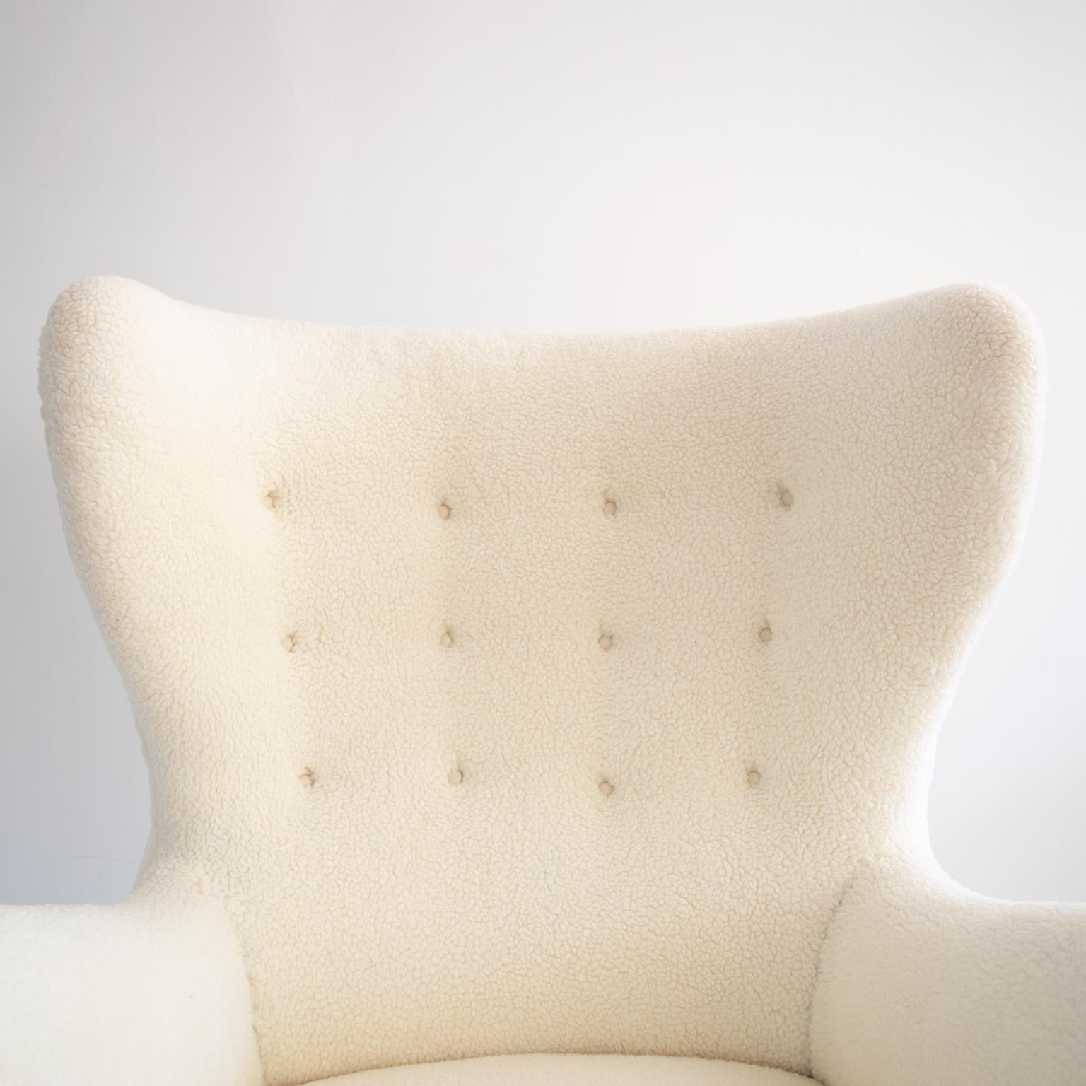 Mogens Lassen Winged Back Chair Denmark 1930s Scandinavian Modern at ...