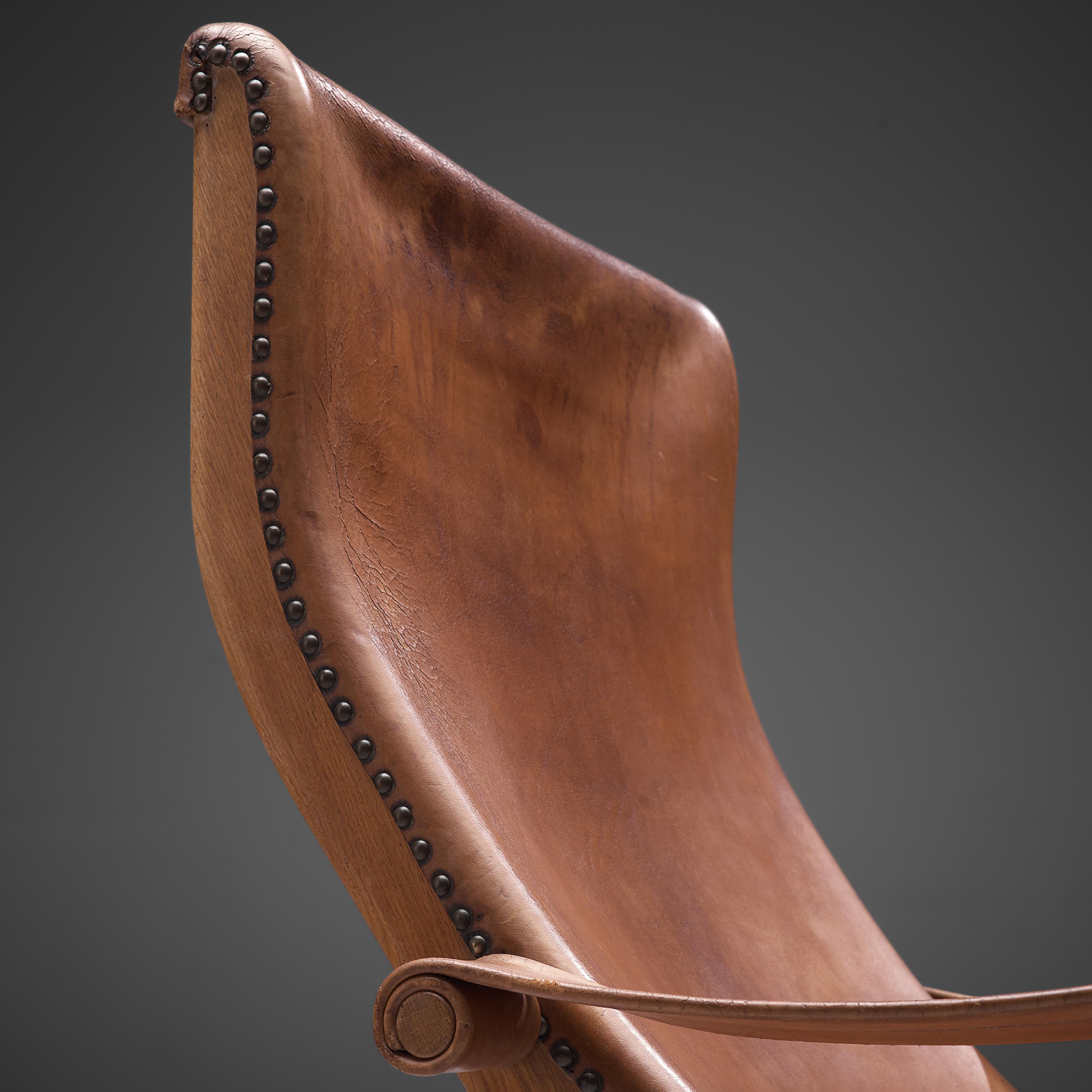 Mogens Voltelen for Niels Vodder 'Copenhagen Chair' in Original Cognac ...