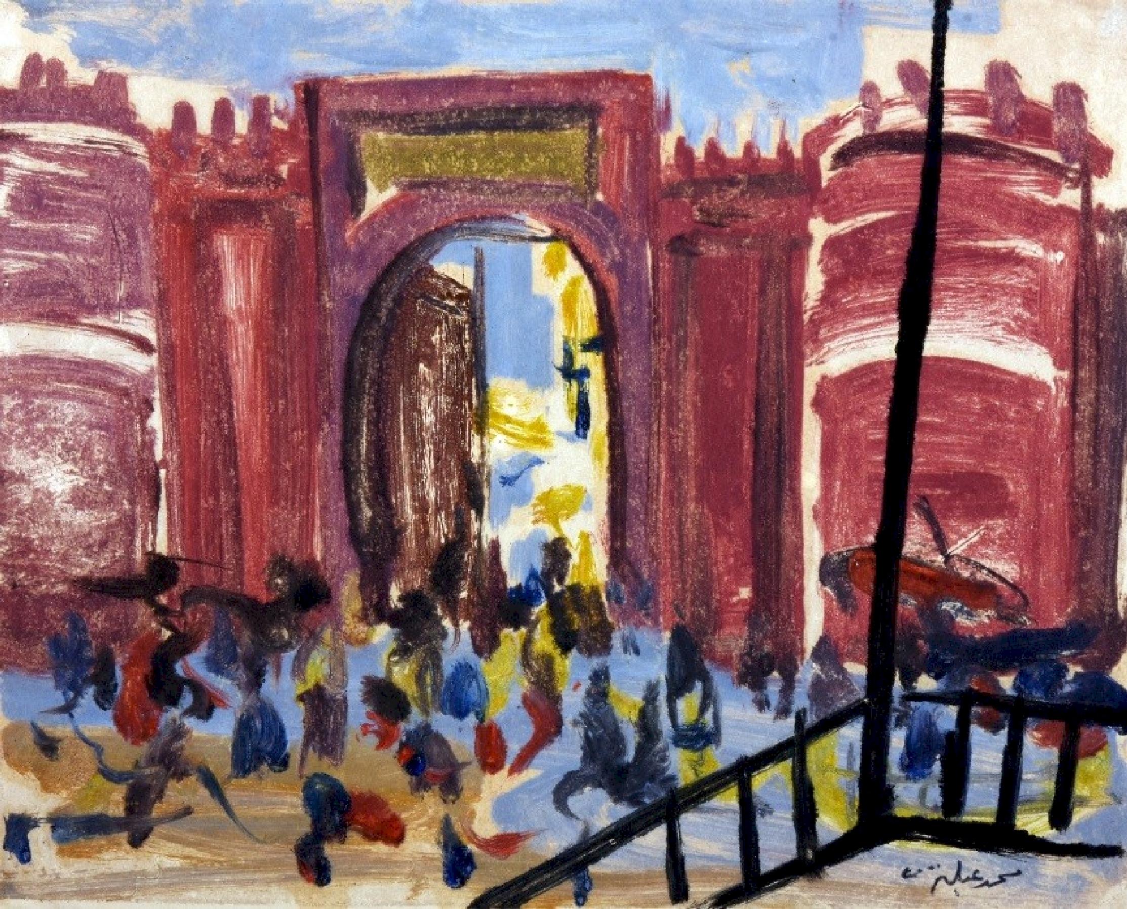 Mohamed Abla - "Yemen" Painting 8" x 10" inch by Mohamed Abla For Sale ...