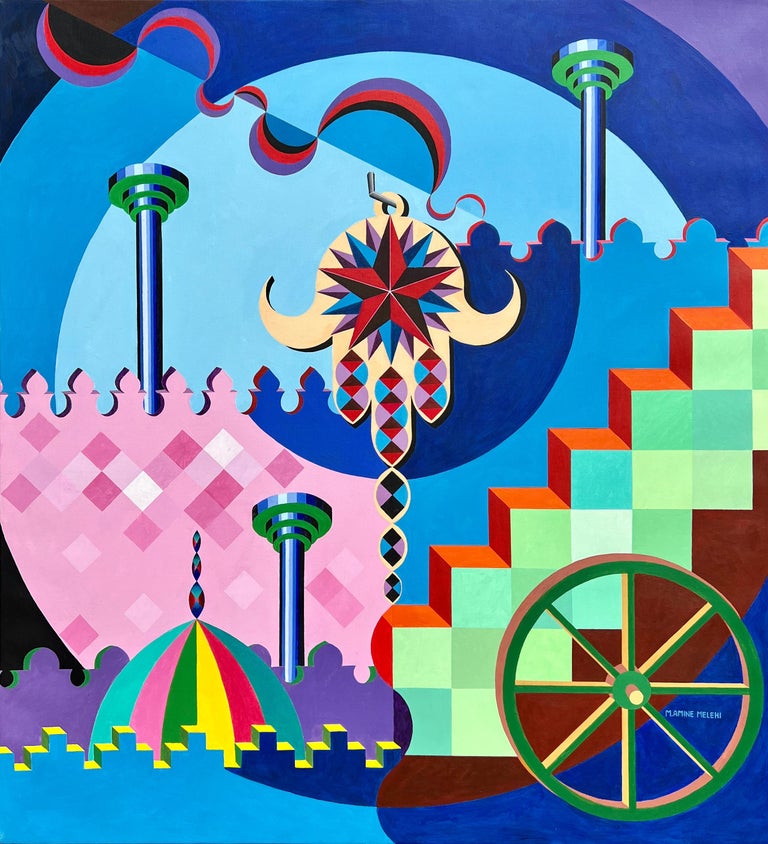 Mohamed Amine Melehi - AL KHOMSSA - GEOMETRIC SURREALISM For Sale at ...