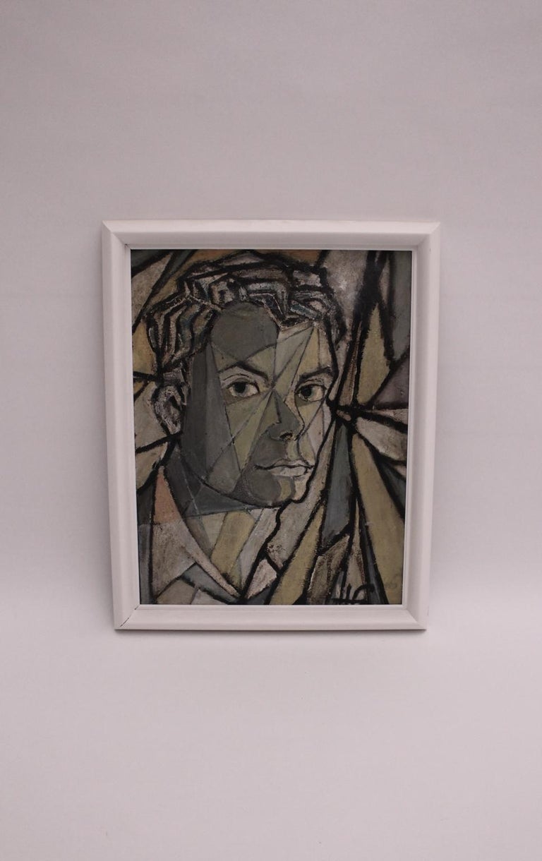 Mid-Century Modern Oil Painting by Hilde Goldschmidt, 1960s, Austria ...