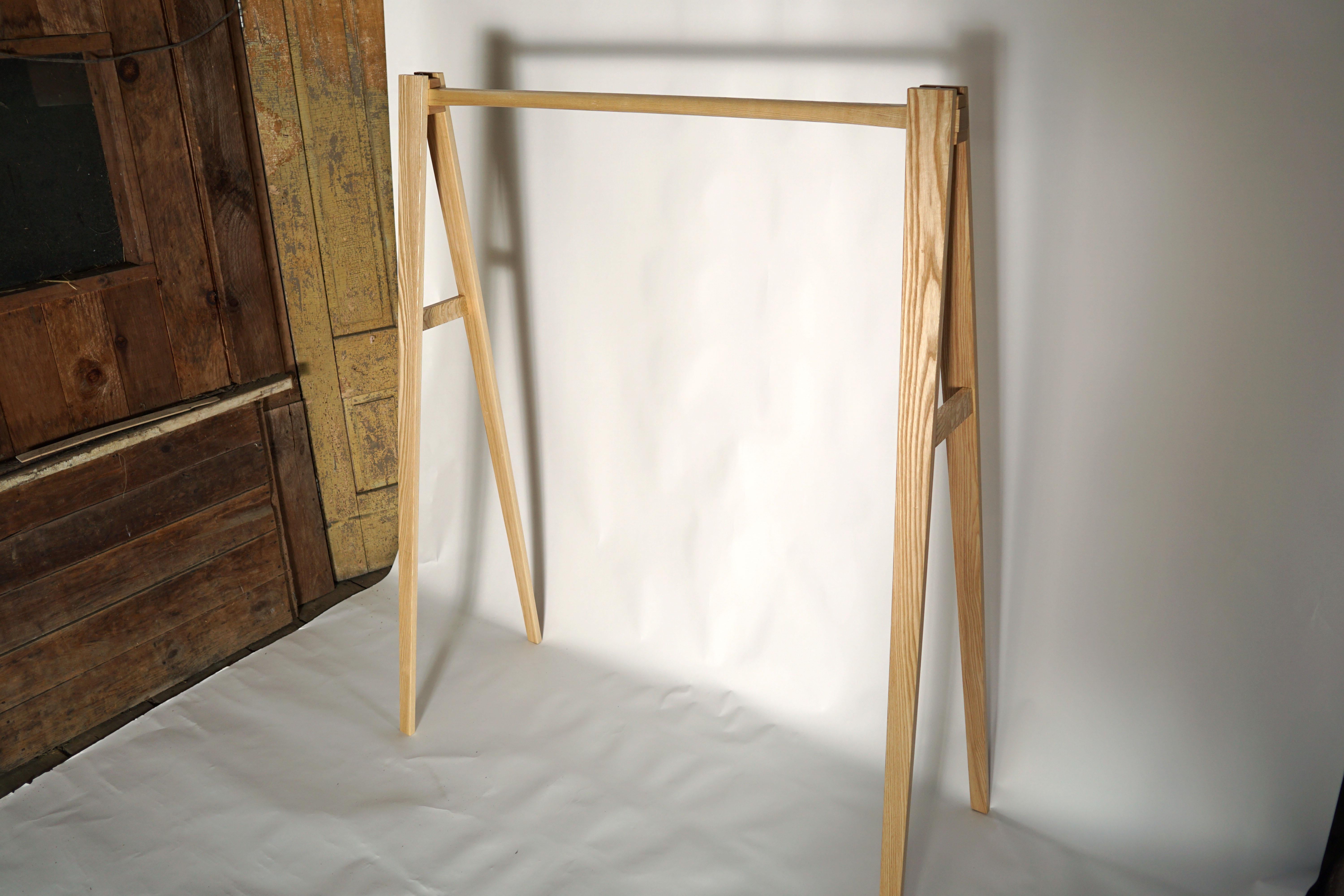 Moineau Clothing Rack built in Ash hardwood For Sale at 1stDibs