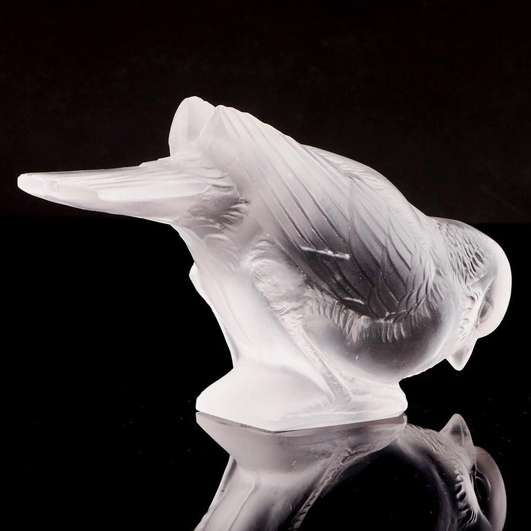 Moineau Timide Rene Lalique Glass Paperweight For Sale at 1stDibs