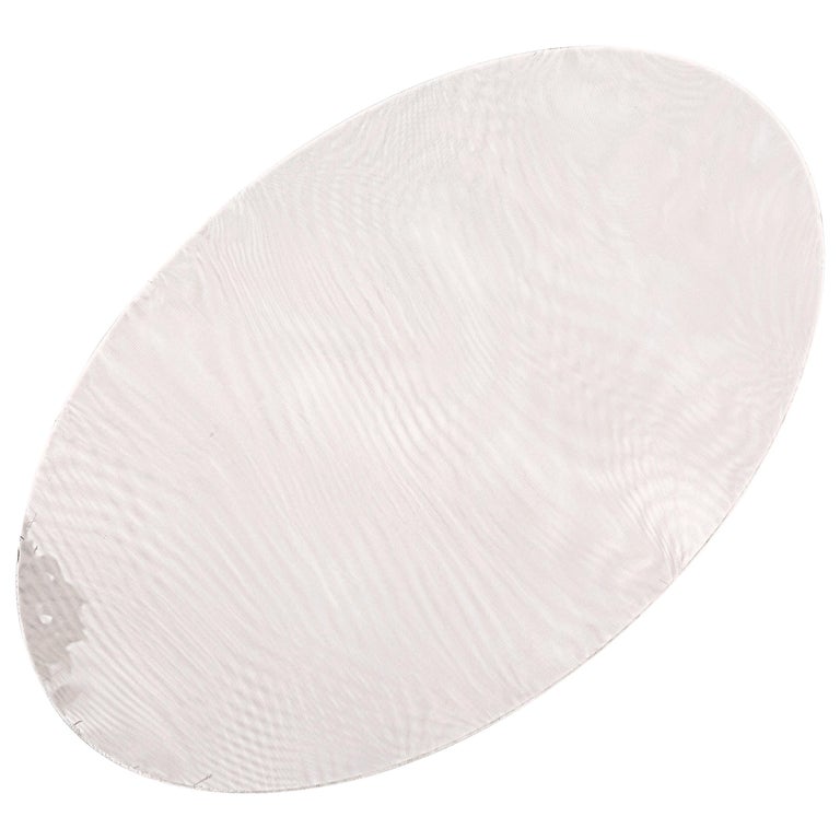 Moiré Oval Mirror by Kajsa Willner For Sale at 1stDibs