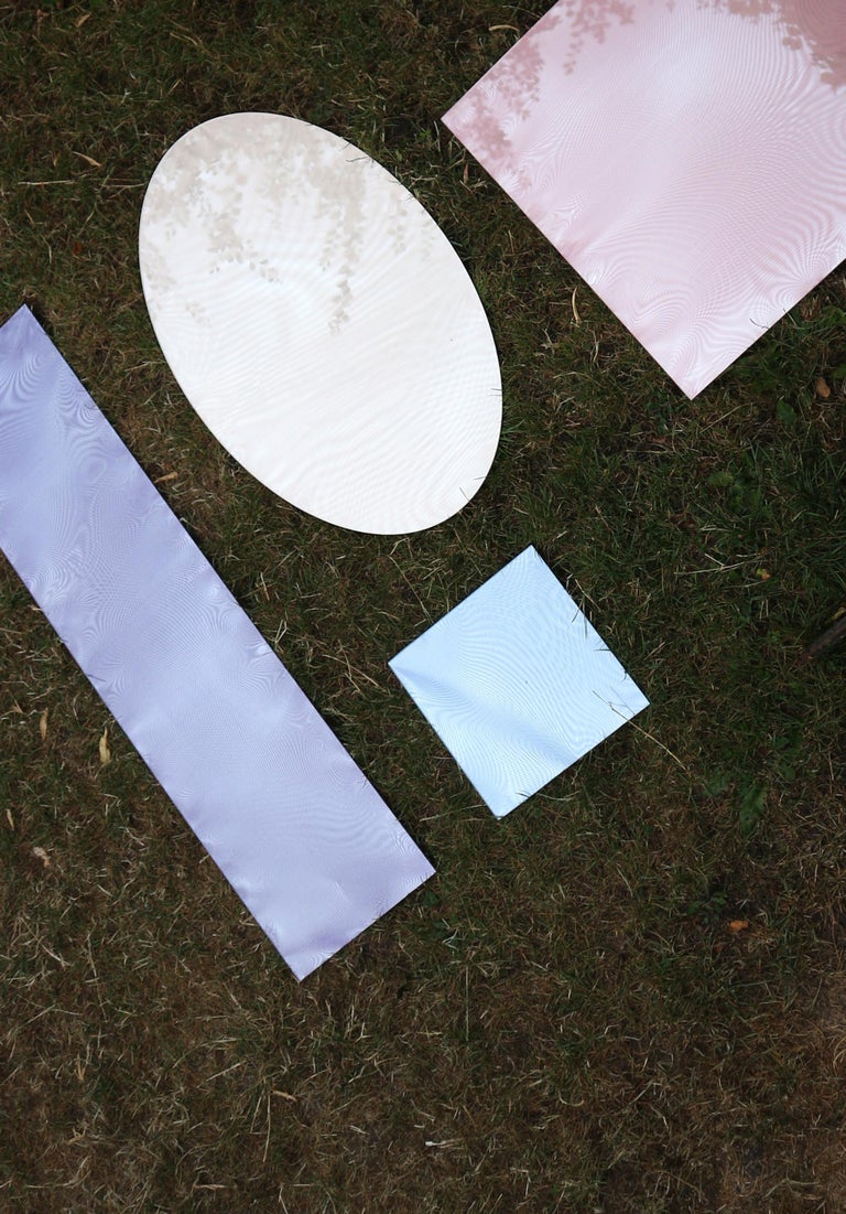 Moiré Rectangle Mirror by Kajsa Willner For Sale at 1stDibs