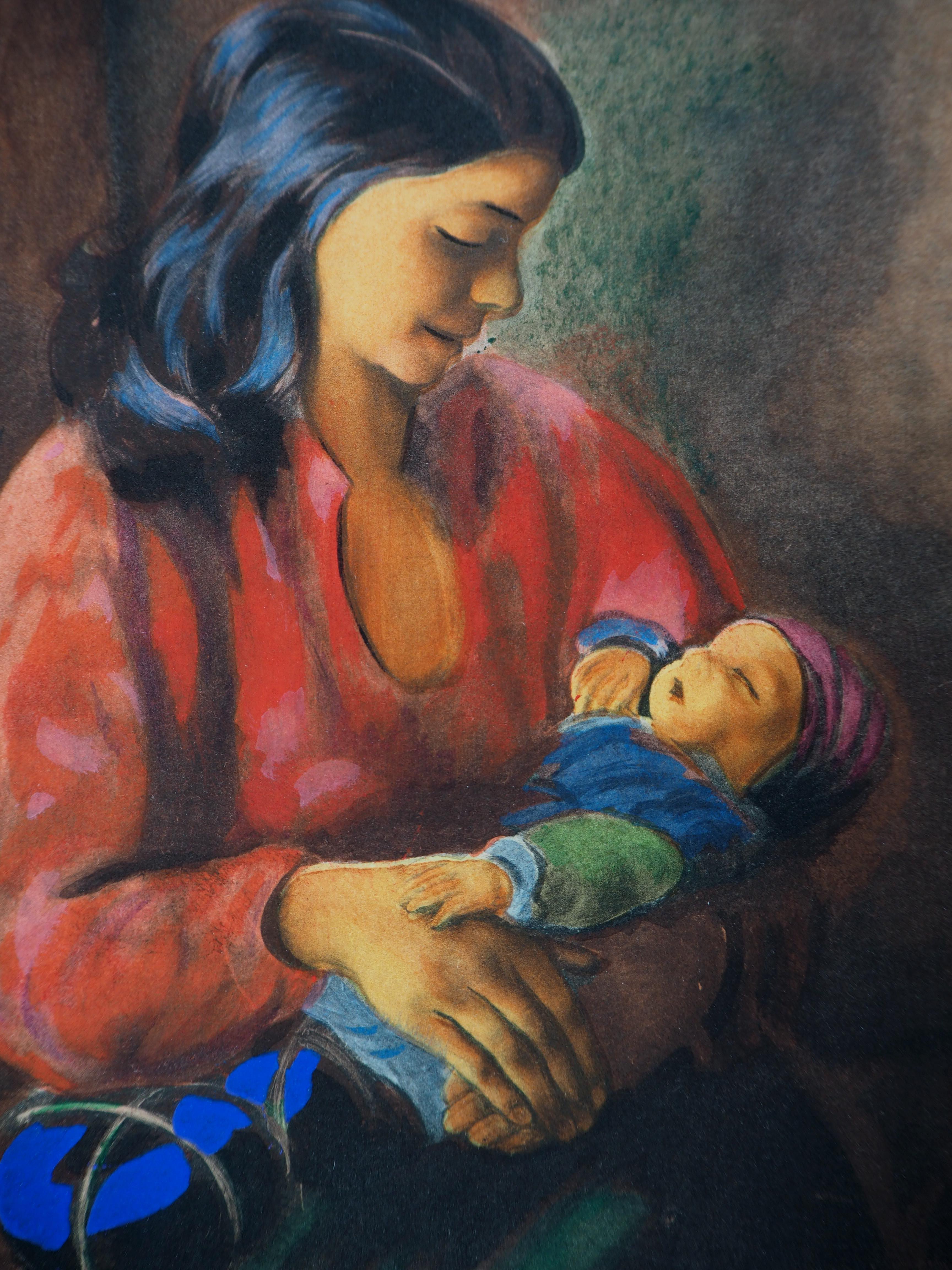 Moise Kisling - Maternity - Lithograph at 1stDibs