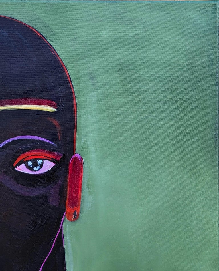 Moisés Villafuerte - "Portrait Study" Contemporary Whimsical Abstract ...