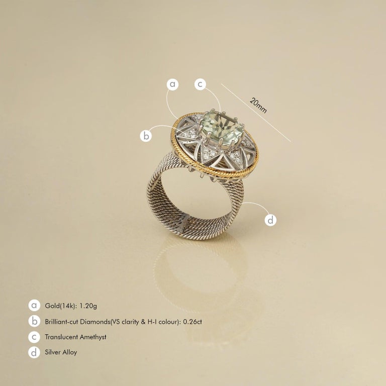 Customizable Mojito Gold and Diamond Ring For Sale at 1stDibs