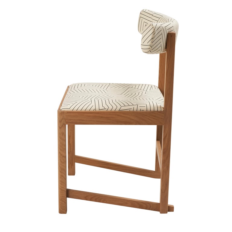 Mokki Dining Chair in Deconstructed Stripe Schumacher Performance ...