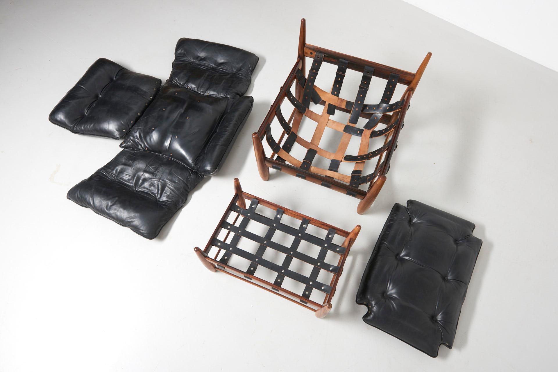 'Mole' Chair with Ottoman by Sergio Rodrigues For Sale at 1stDibs ...